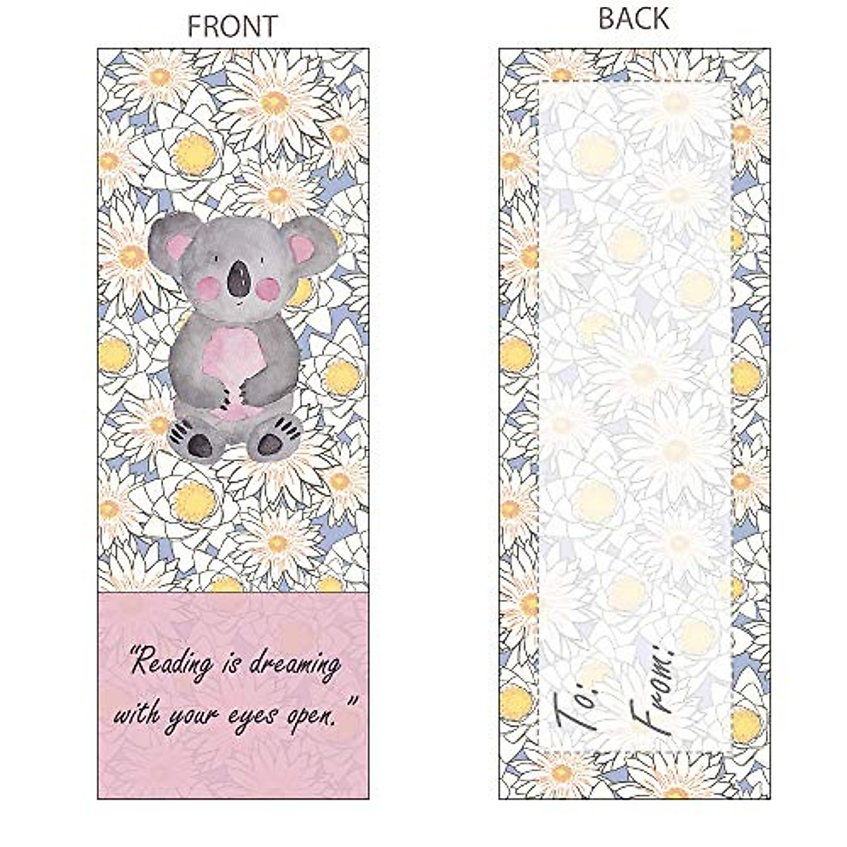 Simple Set of Bookmarks - 48 Recycled, Earth Friendly Bookmarks, Great for School Rewards or Little prizes