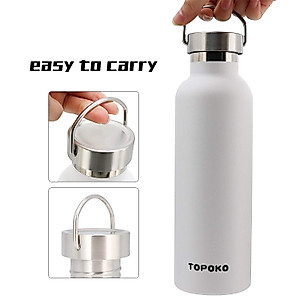 Replacement Lid for Hydro Flask Standard Mouth 12, 18, 21, 24 oz & Simple Modern Ascent 12-64oz Bottles BPA-free Leakproof Metal Lid Water Bottle Accessories