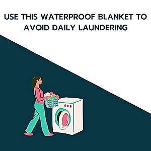 Waterproof Dog Blanket 50" x60'' - Pup Protector Waterproof Throw Blanket Cover for Couch, Bed, Mattress or Any Furniture