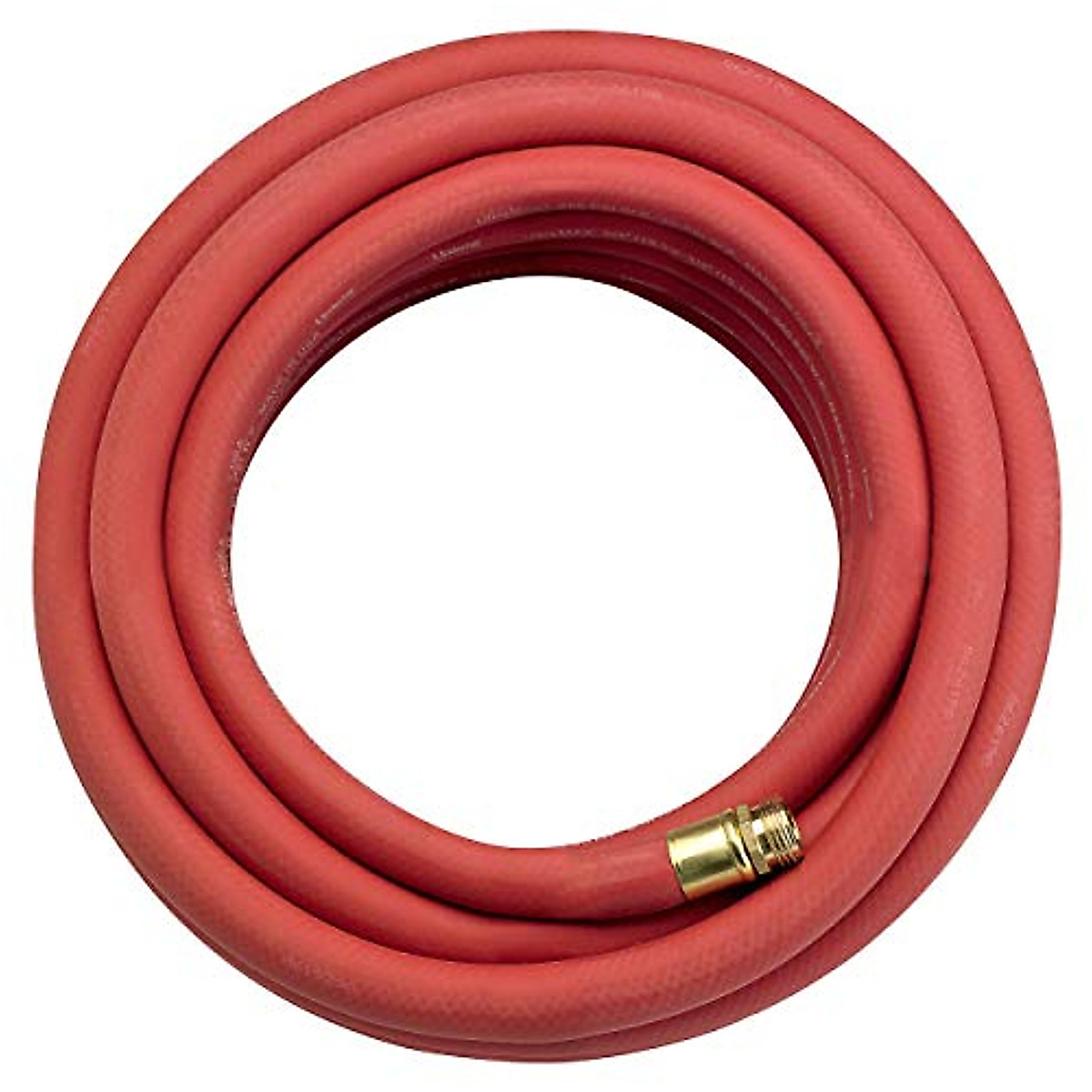 Underhill UltraMax Commercial Garden Water Hose 25 ft, Heavy-Duty, Rubber, Flexible, Kink Free, Industrial, 800 psi, H10-025R, 1" x 25', Red