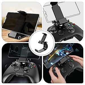 SOLUSTRE Controller Holder Controller Grips Controller Phone Stand with Holder Gamepad Mounted Conter Mount Cell Game Compatible Adjustable Bracket for Plastic Controller Holder Controller Grips