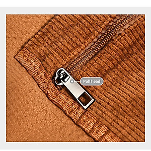 ALUWU Corduroy Tote Bag for Women Casual Work Canvas Shoulder Handbags Cute Large Purse Grey