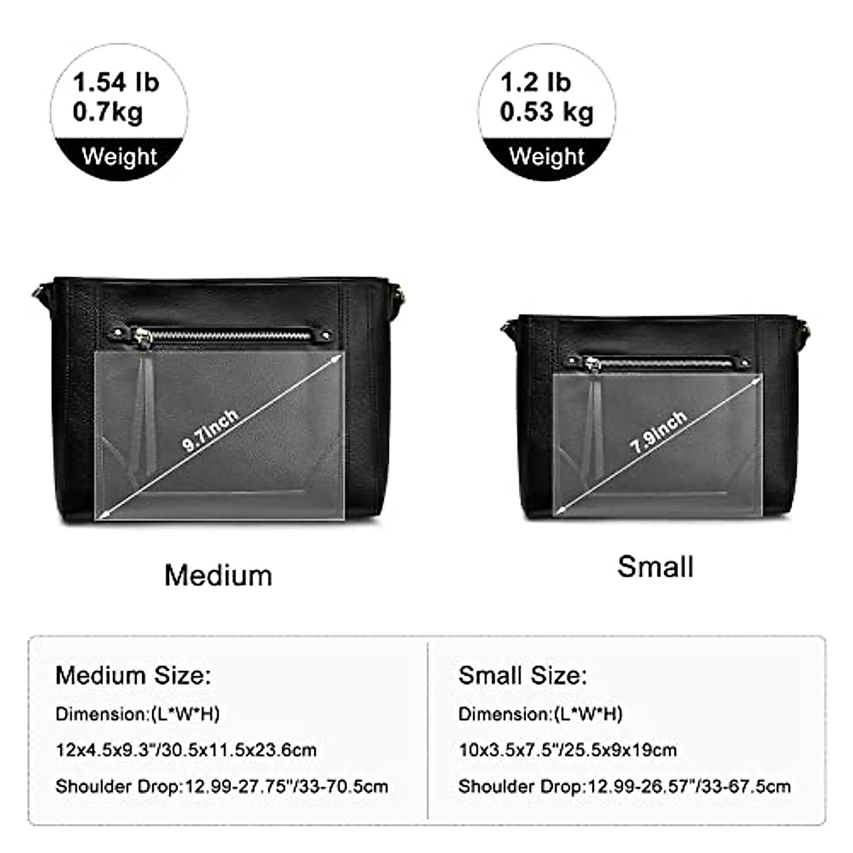 S-ZONE Medium Women Genuine Leather Crossbody Bags Cowhide Shoulder Handbag Ladies Purse