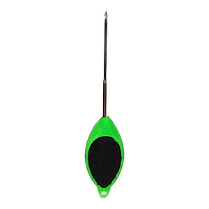 Jerliflyer Crochet Bait Hook Tool, Silicone and Steel Fishing Crochet Portable Stringing Needle Bait Tool Fishing Accessories for Outdoor