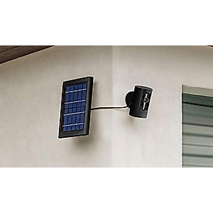 Ring Stick Up Cam Solar HD security camera with two-way talk, Works with Alexa - Black