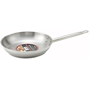 Winware SSFP-9 FryPanSS, 9.5 Inch, Stainless Steel