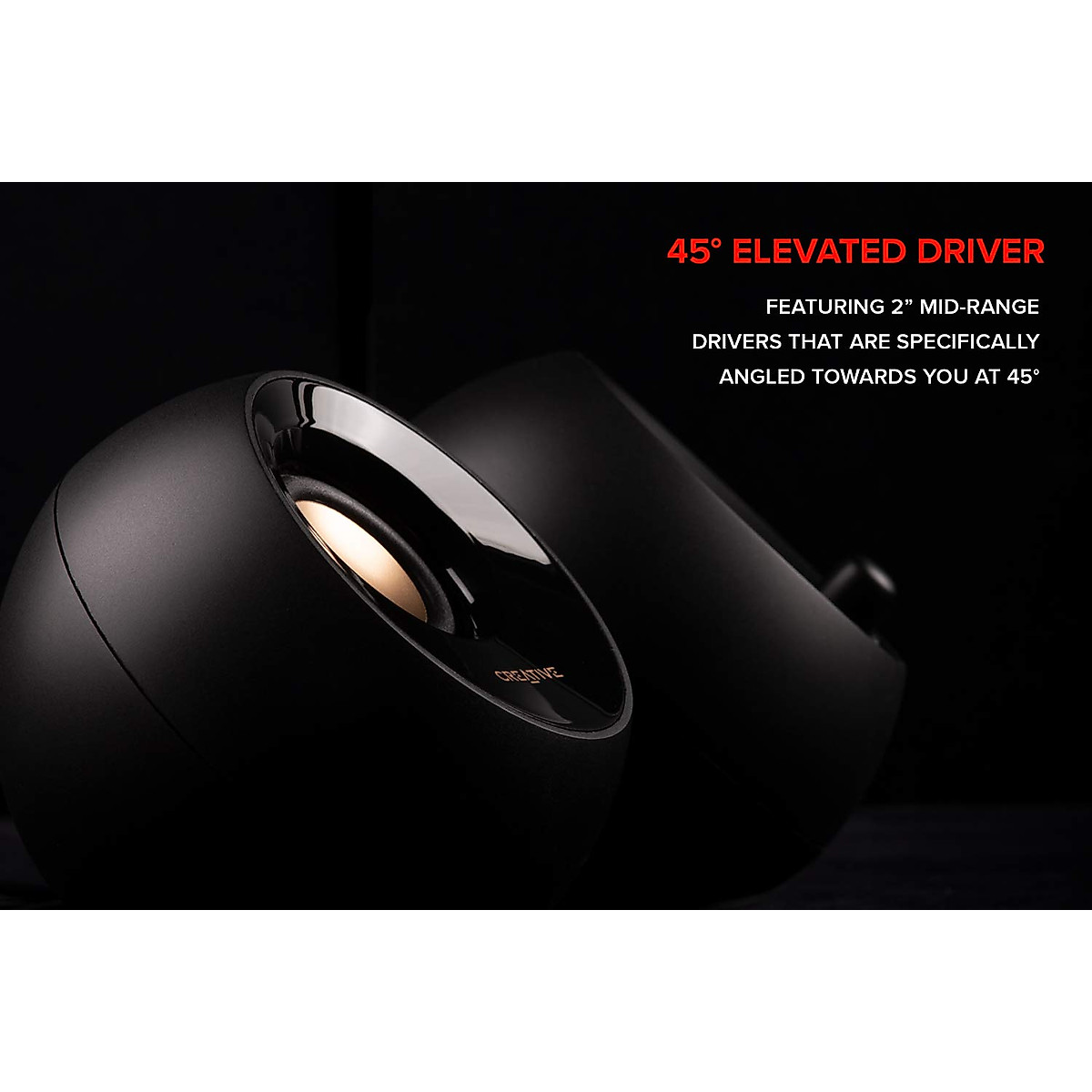 Creative Pebble Plus 2.1 USB-Powered Desktop Speakers with Powerful Down-Firing Subwoofer and Far-Field Drivers, Up to 8W RMS Total Power for Computer PCs and Laptops (Black)