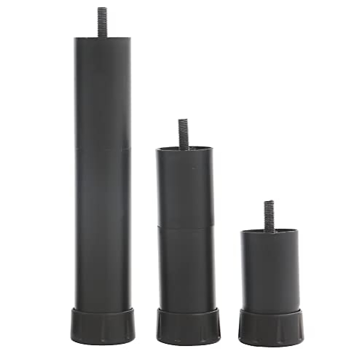 Adjustable Comfort Upholstered Adjustable Bed Base with Massage, Wireless Remote, Three Leg Heights, and USB Ports-Ergonomic, Full, Black