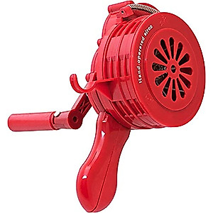 Vixen Horns Hand Crank Siren, Loud Portable Air-raid Hand Held Siren, Manual Operated Siren Horn, Handheld Fire Alarm Tornado Air Raid Siren (Plastic), VXS-1000P