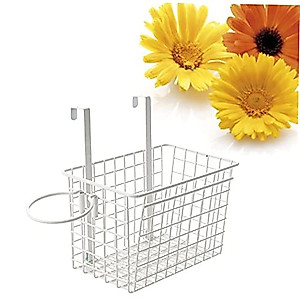 Zerodeko Hanging Storage Basket Hair Dryer Rack Storage Rack Hair Dryer Storage Rack Multi-functional Rack Hanging Storage Rack Hair Dryer Holder Shelf Multifunction White Bracket