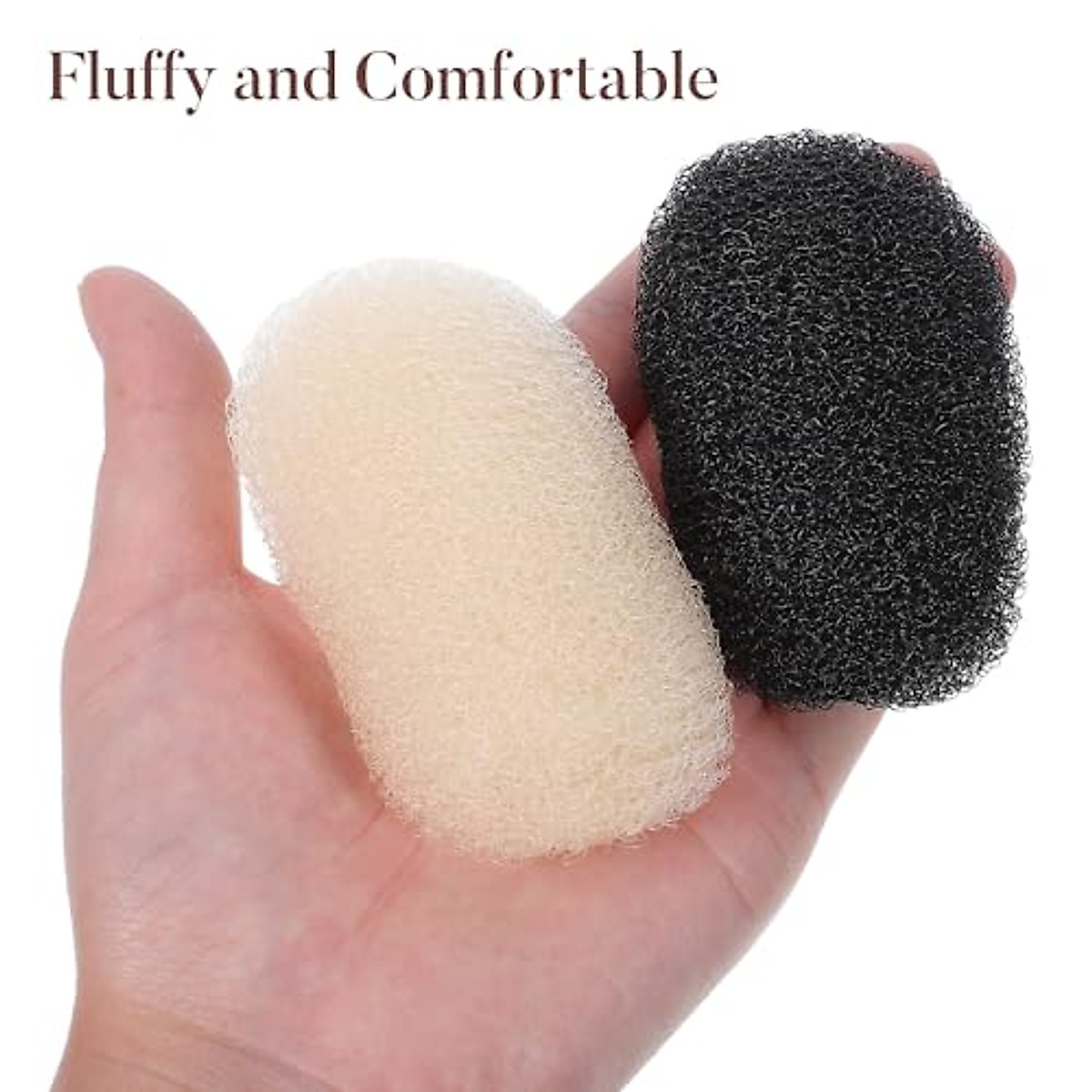 FRCOLOR Charming Volume Hair Inserts and Bump It Up Clips for Women - 3 Pack Hair Padding for Updos, Beehive Styles