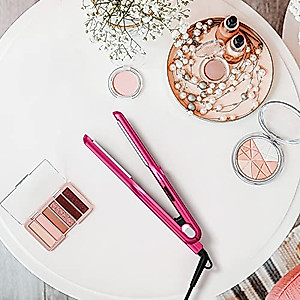 Terviiix Small Flat Irons for Short Hair, Pencil Hair Straightener for Edges, Straightening Iron for Pixie Cut & Touch Ups, Ceramic Curling Iron in One, Dual Voltage, 1/2"