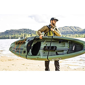 Pelican Universal SUP & Kayak Comfortable Carrying Shoulder Strap - Universal Adjustable Sling with Built-in Paddle Loop- Black