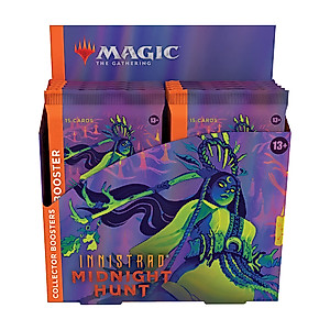 Magic: The Gathering Innistrad: Midnight Hunt Collector Booster Box | 12 Packs (180 Magic Cards)