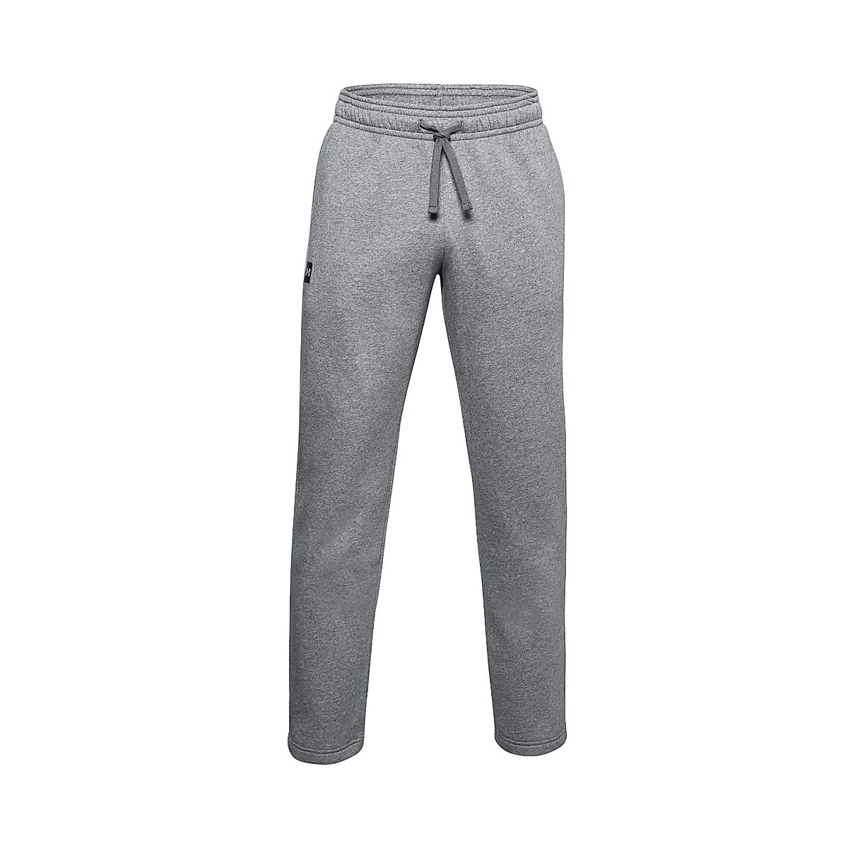 Under Armour Mens Rival Fleece Pants , Pitch Gray Light Heather (012)/Onyx White , X-Large