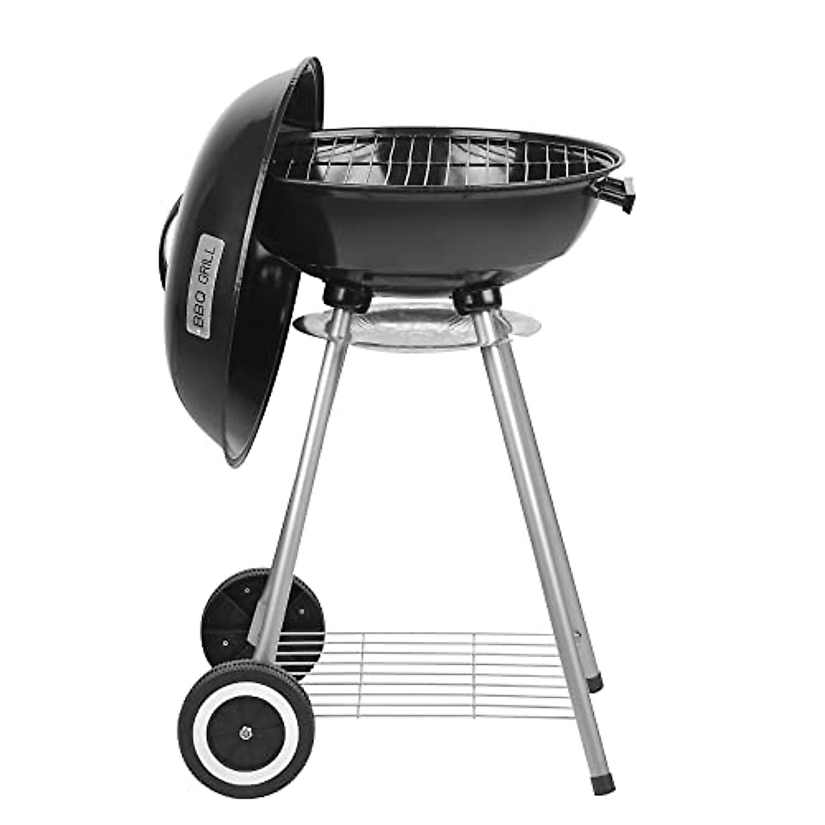 18.5 inch BBQ Grill,Portable Charcoal Grill, Carbon Heat Control Round BBQ Kettle