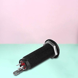 Milisten 3 Pcs Electric Guitar Socket Bass Barrel Jack Guitar Parts Bass End Pin Jack Endpin Jack Socket Endpin Output Jack Electric Guitar Plug Bass Endpin Output Component In-line