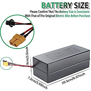 YLuBik Electric Bike Battery - 36V 10Ah, Folding Electric Bicycle 360Wh Replacement Li-ion Battery, Motor Max Power 250W