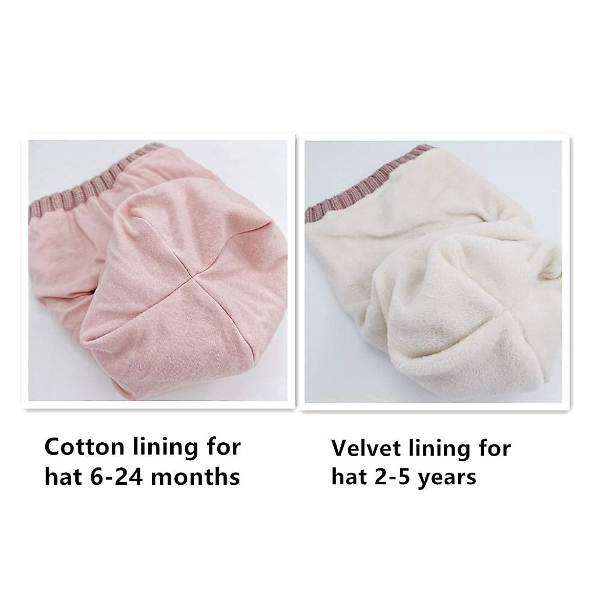 Baby Girls Boys Winter Hat Scarf Earflap Hood Scarves Skull Caps Pink