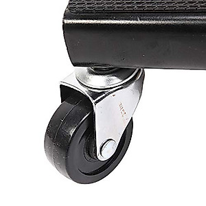 3 Pcs Snowmobile Dolly Set Anti-Slip Snow Mobile Moving Rollers Dollies Movers with Caster Wheels 1500 LBS, Black