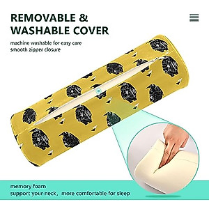 Vnurnrn Penguin Triangles Neck Support Pillow Round Neck Roll Bolster Cylinder Pillow Cervical Pillows Shoulder Pillow for Leg Knee Back Head Support for Bedroom Camp Work Women Men