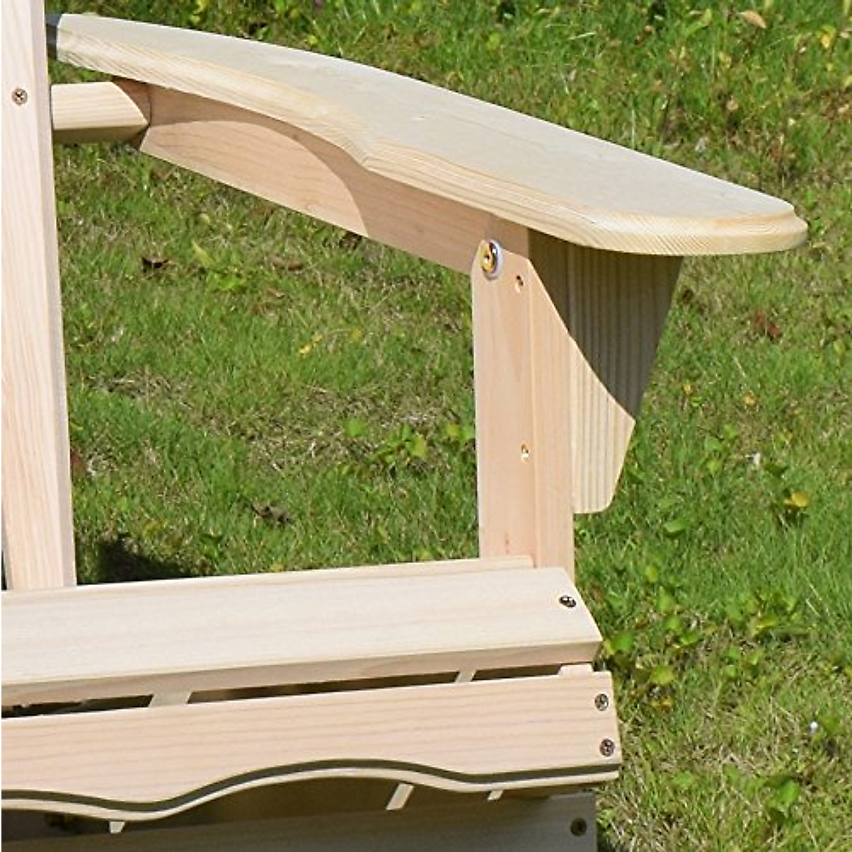Merry Garden Foldable Wooden Adirondack Chair, Outdoor, Garden, Lawn, Deck Chair, Natural