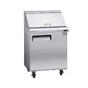 Kelvinator KCMT27.12 27" Single Door Mega Top Prep Table, 12 Pans, 6 cu. ft.