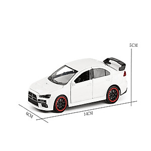 1:32 for Mitsubishi Lancer Evo X 10 Alloy Car Model Diecast Metal Toy Vehicles Car Model Sound Light Collection Kids Gift Scale Model ( Color : Black )
