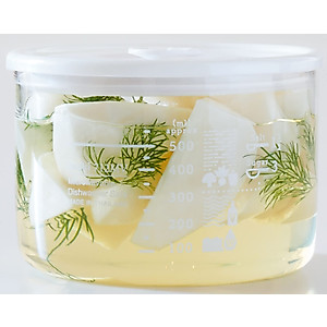 iwaki T712MV-W Heat Resistant Glass, Vegetable & Vinegar, 18.4 fl oz (550 ml)