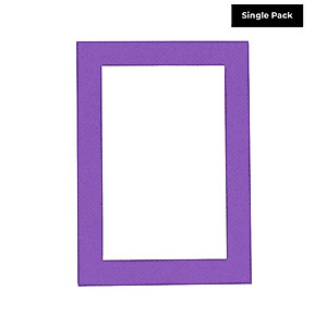 8.5x11 Mat for 11x14 Frame - Precut Mat Board Acid-Free Purple 8.5x11 Photo Matte Made to Fit a 11x14 Picture Frame, Premium Matboard for Family Photos, Show Kits, Art, Picture Framing, Pack of 1 Mat