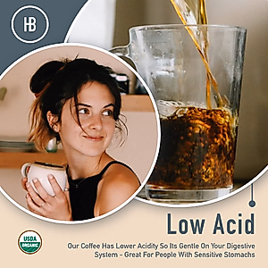 Healthy Bean Coffee Thrive Morning Roast - Low Acid Coffee | Ground, Organic | - 11oz.