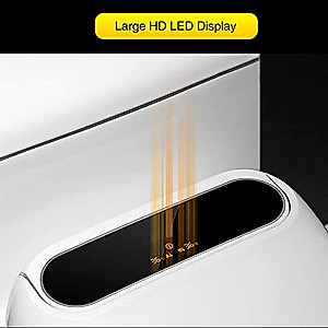 MAVJXHRB Electric Bidet Toilet Seat, Intelligent Toilet Heated Seat, WC Toilet Bidet Cover, Self Cleaning Nozzle, LED Display, WC Toilet Bidet Cover Toilet Seat Lid