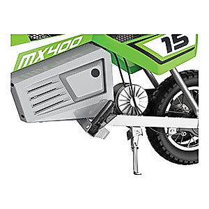 Razor MX400 Dirt Rocket Kids Ride On 24V Electric Toy Motocross Motorcycle Dirt Bike, Speeds up to 14 MPH, Green