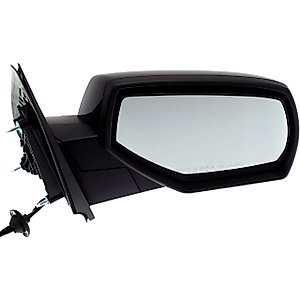 Kool Vue Passenger Side Power Heated Mirror for Chevrolet Silverado 1500 GMC Sierra 1500 2014-2018 Manual Fold Without Signal Light, Blind Spot Light, Memory & Puddle Lamp Paintable