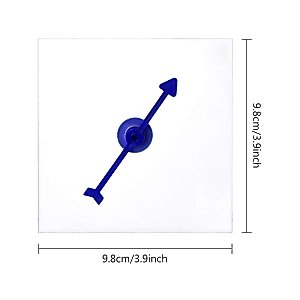 Lohoee 20Pcs Transparent Spinners Math Game Spinner with Rotating Arrow for Party Games and Teaching Using