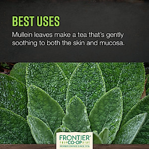 Frontier Co-op Mullein Leaf Tea, 16 oz Kosher Bag - For Tea, Extracts, Capsules