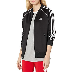 adidas Originals Women's Super Women Track Top, Black/White, 2XS