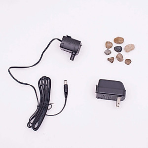 Foreside Home & Garden Bronze Bird on Leaf Indoor Water Fountain with Pump