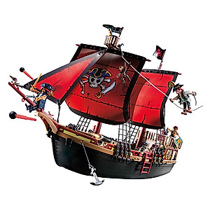 Playmobil 70411 Pirates Large Floating Pirate Ship with Cannon