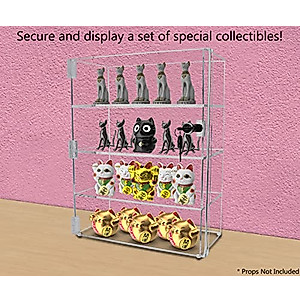 305Displays Acrylic Countertop Display Case 12" x 6" x 16" Locking Security Showcase Safe Box