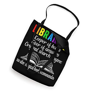 Librarian Definition Library Worker Day Tote Bag