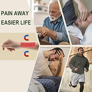 MagEnergy Copper Bracelet for Men and Women, 99.9% Solid Copper Magnetic Bracelets Adjustable Cuff Jewelry Gift Box(Cross Pattern)