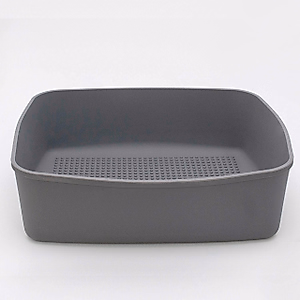 Diaya Showerbath Gray - Silicone shower bath | shower footbath | foldable foot bath | bashin | tub | foot wash soaking massage | feet clean odor | showerfootbath | standing type | hot water savings