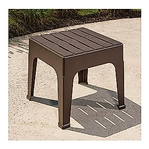 ADAMS MFG PATIO FURN 8090-60-3731 Big Easy Brown Stack Table