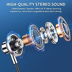 WESADN Neckband Bluetooth Headphones Wireless Earbuds in Ear Headset with Microphone 72H Playtime Noise Cancelling Stereo IPX6 Waterproof Earphones for Sports Running Workout for iPhone Android K45