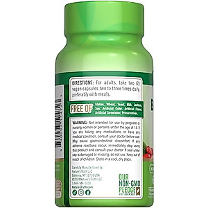 Nature's Truth Berberine 500mg | 60 Capsules | Vegan, Non-GMO, and Gluten Free Supplement