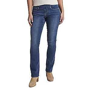 JAG Jeans Women's Paley Mid Rise Bootcut Pull-on Jeans, Durango, 16