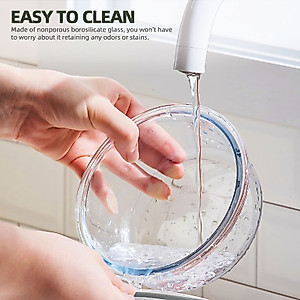 KOMUEE Rectangular Glass Baking Dish with Lids Set & Round Glass Food Storage Containers With Lids Set,Glass Bakeware Set with Lids for Lasagna, Leftovers, Cooking, Kitchen, Fridge-to-Oven,Gray