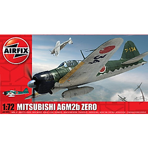 Airfix A01005 Mitsubishi Zero Model Building Kit, 1:72 Scale, Navy