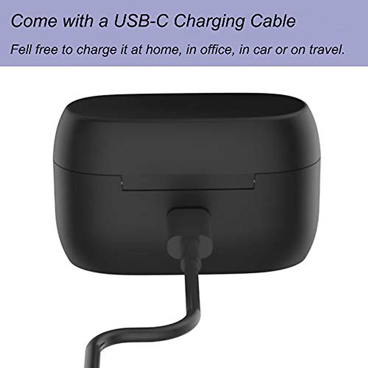 Kissmart Charging Case for Jabra Elite 75t, Replacement Charger Case Cradle Dock for Jabra Elite 75t Earbuds (Capacity: 700mah)